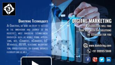 PPT – Digital Marketing Company India | Danstring Technologies Pvt. Ltd. PowerPoint presentation ...