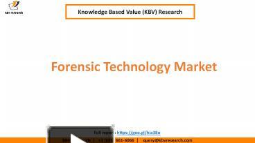Forensic Technology Market Share presentation | free to download