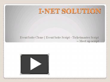 Event brite Clone | Event brite Script - Ticketmaster Script – Meet up script presentation ...