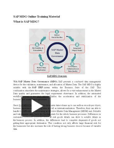 PPT – SAP MDG Material PowerPoint presentation | free to download - id: 896dce-NjdhO
