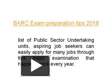 PPT – BARC Admit card 2018 PowerPoint presentation | free to download - id: 8972ae-ODQ1N