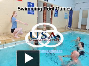 Swimming pool games presentation | free to download