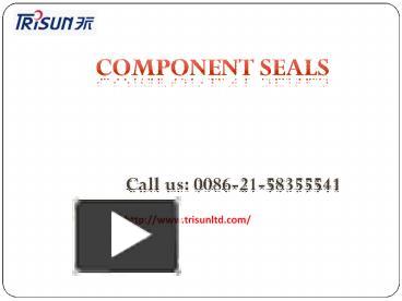 PPT – Mechanical seal | Machined Mechanical Seal at Trisunltd.com-Shanghai Trisun Mechanical ...