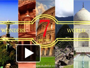 seven wonders of the world presentation | free to download