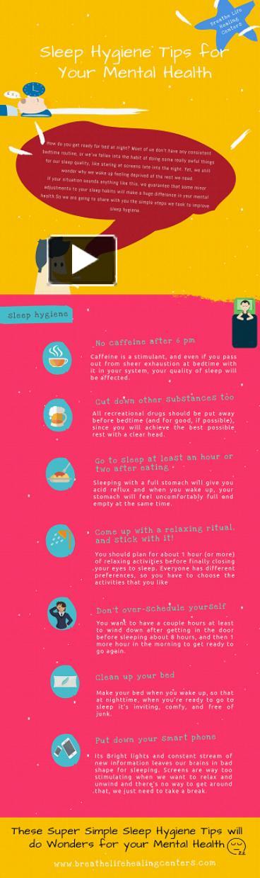 PPT – Sleep Hygiene Tips for Your Mental Health PowerPoint presentation ...