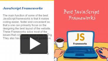 Best java script Frameworks presentation | free to download