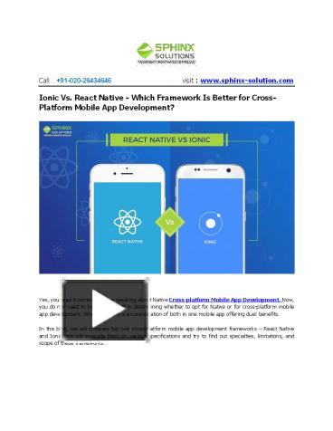 PPT – IONIC VS. REACT NATIVE – WHICH FRAMEWORK IS BETTER FOR CROSS-PLATFORM MOBILE APP ...