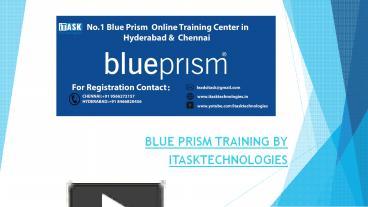 Blue Prism Training presentation | free to download