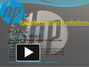 PPT – sapphire softech solutions (2) PowerPoint presentation | free to download - id: 8a1233-ZDVjY