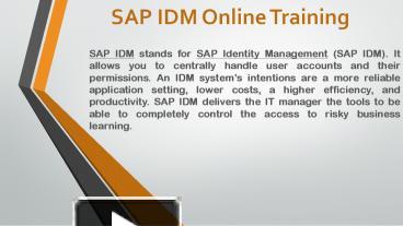 PPT – SAP IDM Overview (1) PowerPoint presentation | free to download ...