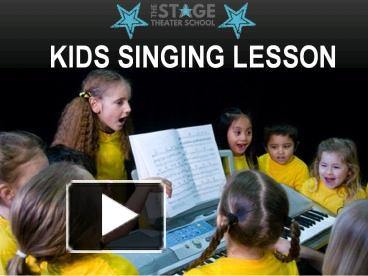 Kids Singing Lesson presentation | free to download