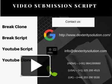 Youtube Clone | Youtube Script presentation | free to download