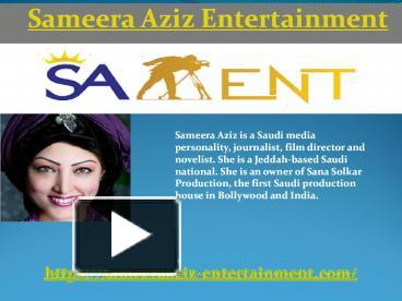 PPT – Sameera Aziz - social media personality PowerPoint presentation | free to download - id ...