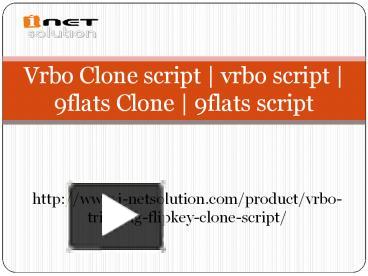 PPT – Vrbo Clone script | vrbo script | 9flats Clone | 9flats script PowerPoint presentation ...