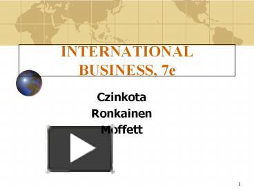 PPT – MBA International Business PowerPoint presentation | free to ...