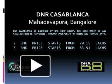 PPT – DNR Casablanca PowerPoint presentation | free to download - id: 8a6d7a-ODU4N