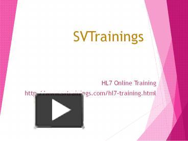 PPT – HL7 Training | HL7 Certification Online Training PowerPoint presentation | free to ...