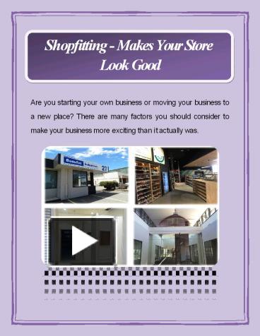 PPT – Shopfitting - Makes Your Store Look Good PowerPoint presentation | free to download - id ...