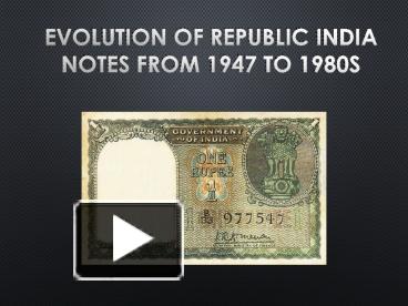 PPT – Evolution of Republic India Notes from 1947 to 1980s PowerPoint ...