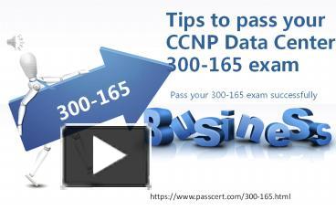 PPT – Passcert CCNP Data Center 300-165 dumps PowerPoint presentation | free to download - id ...