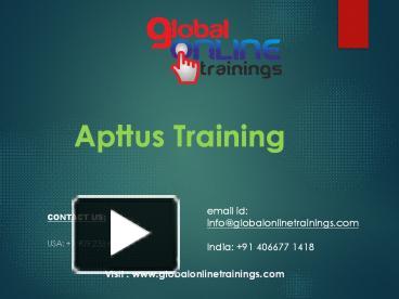 Apttus Training | Best Apttus CPQ Online Training - GOT presentation | free to download