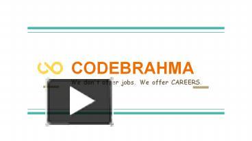 Hire React Native Developers |Codebrahma presentation | free to download