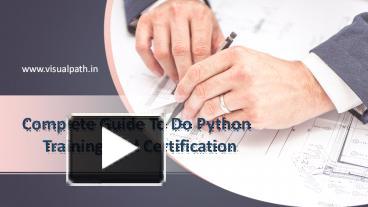Python Training in Hyderabad - Visualpath presentation | free to download