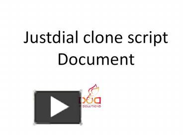 Justdial clone script presentation | free to download
