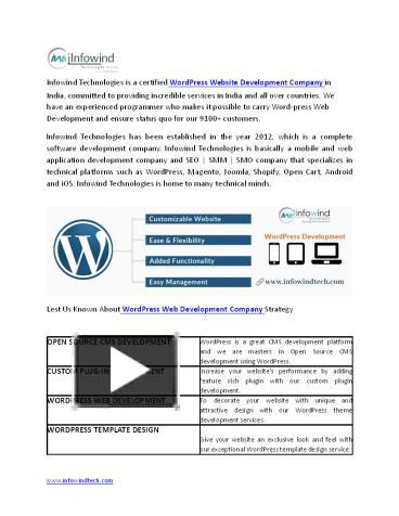PPT – WordPress web development company PowerPoint presentation | free ...