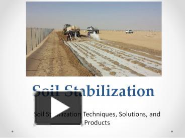 Soil Stabilization Techniques - SSI presentation | free to download