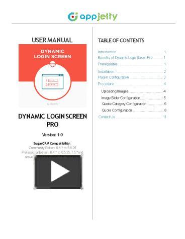 PPT – SugarCRM Dynamic Login Screen Pro Plugin PowerPoint presentation | free to download - id ...