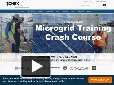 PPT – Microgrid Training Crash Course PowerPoint presentation | free to download - id: 8b958a-ZGM0M