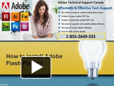 How to install Adobe Flash Player presentation | free to download
