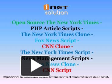 PPT – The New York Times Script - News Management Scripts - Fox News Clone - CNN Script ...