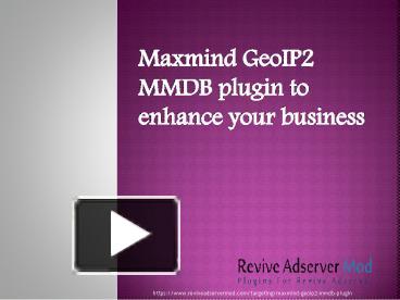 Maxmind Geoip2 MMDB plugin presentation | free to download