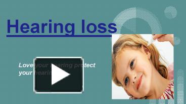hearing loss presentation | free to download