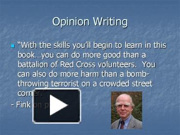 Opinion Writing presentation | free to view