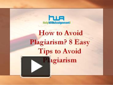 How to Avoid Plagiarism? 8 Easy Tips to Avoid Plagiarism- Help With ...