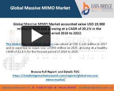 PPT – Global Massive MIMO Market– Industry Trends and Forecast to 2025 PowerPoint presentation ...