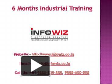 6 Months Industrial Training in Chandigarh presentation | free to download