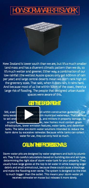 Know How Stormwater Pits Work presentation | free to download