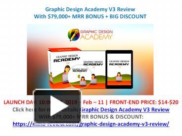 PPT – Graphic Design Academy V3 Review PowerPoint presentation | free ...