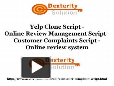 PPT – Online Review Management Script - Customer Complaints Script PowerPoint presentation ...