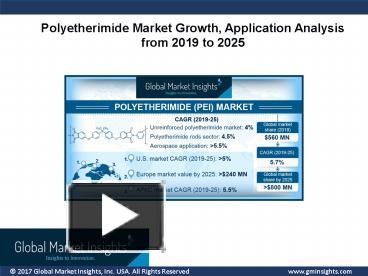 PPT – Polyetherimide (PEI) Market size was over USD 560 million in 2018 and industry expects ...