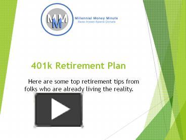 401k Retirement Plan presentation | free to download