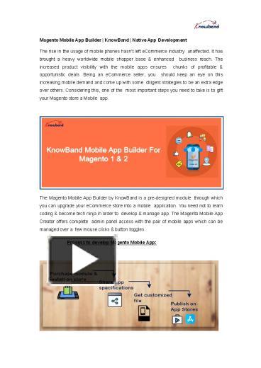 Ppt Magento Mobile App Builder Knowband Native App Development
