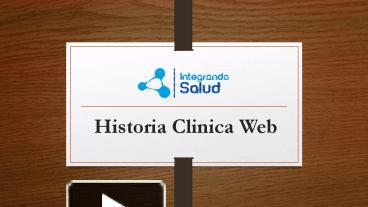 Historia Clinica Web presentation | free to download