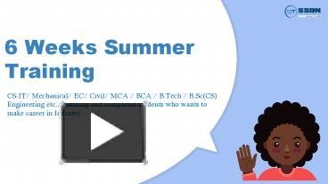 6 Weeks Summer Training in Gurgaon presentation | free to download
