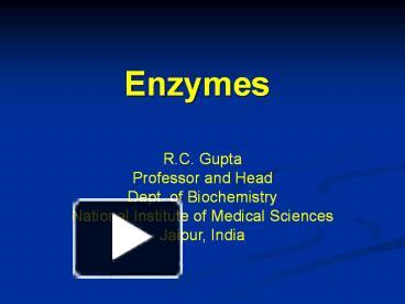 Enzymes presentation | free to download