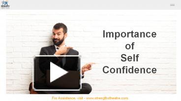 Importance of Self Confidence presentation | free to download